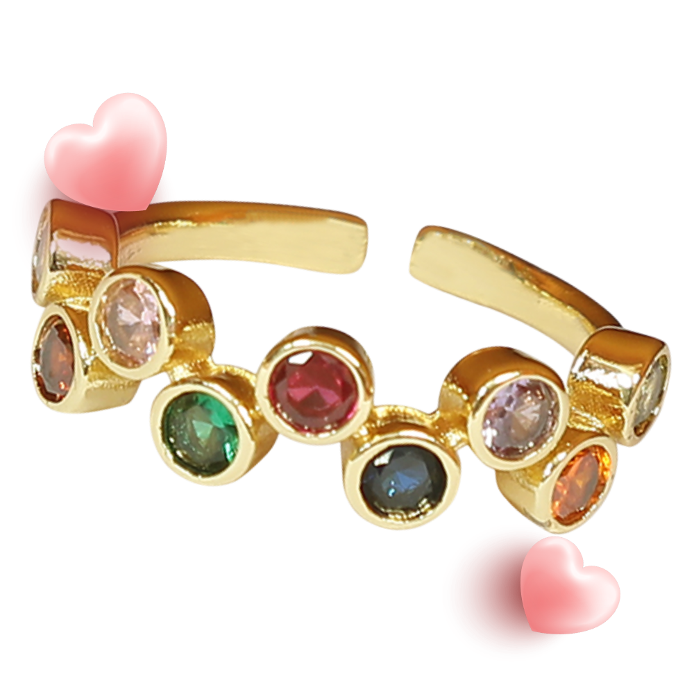 Just Lil Things Artificial Adjustable Ring (Golden) Price - Buy Online ...
